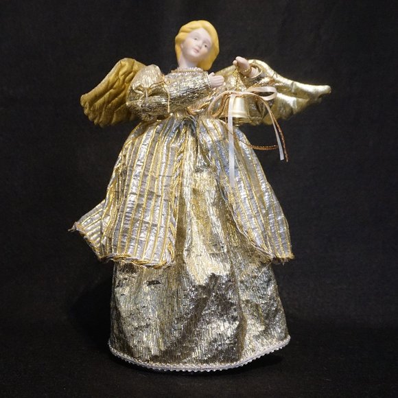 Holiday | Vintage Gold Angel Christmas Tree Topper | Poshmark